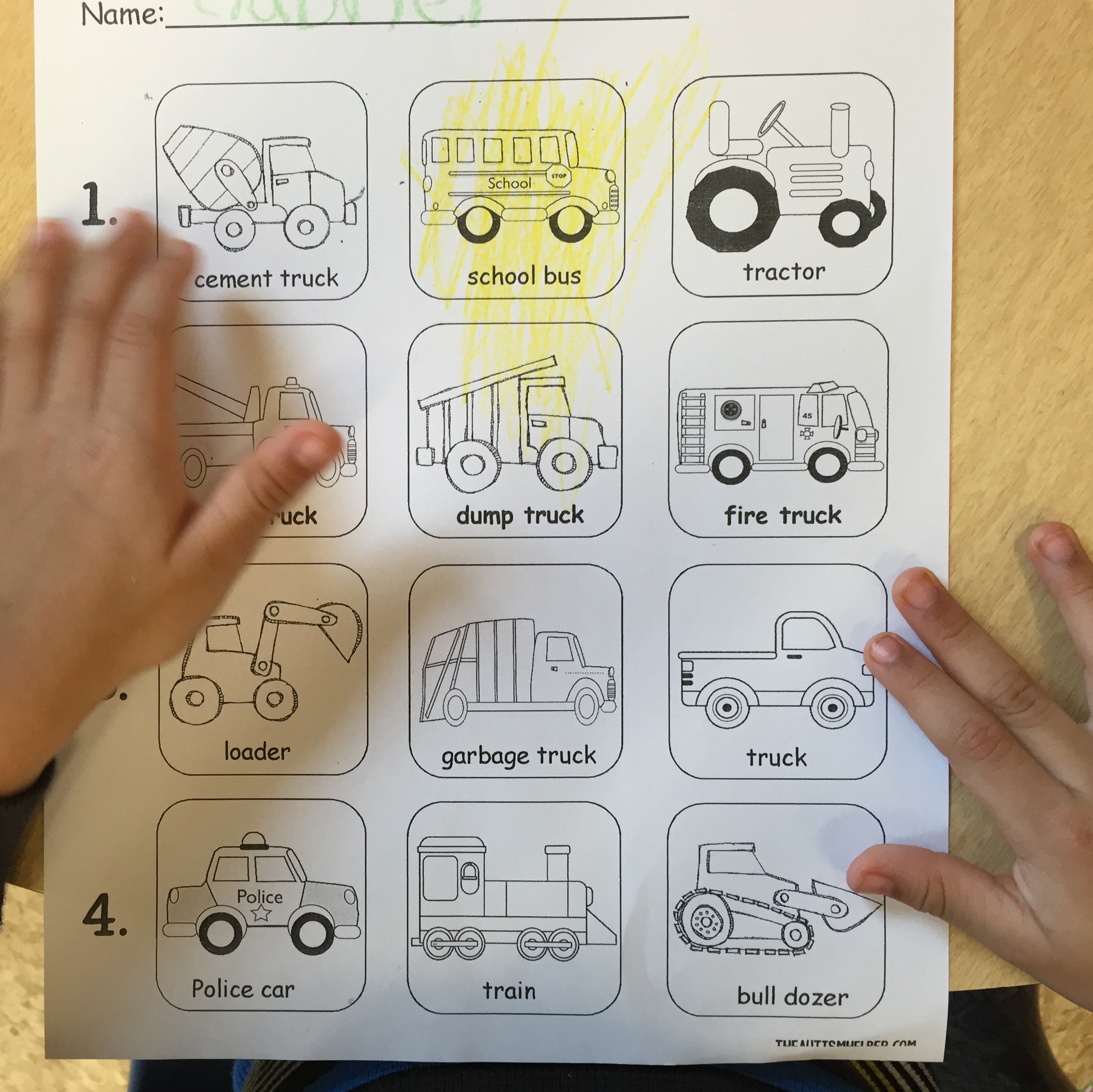 I Spy Vehicles and Activity | The Elementary Helper