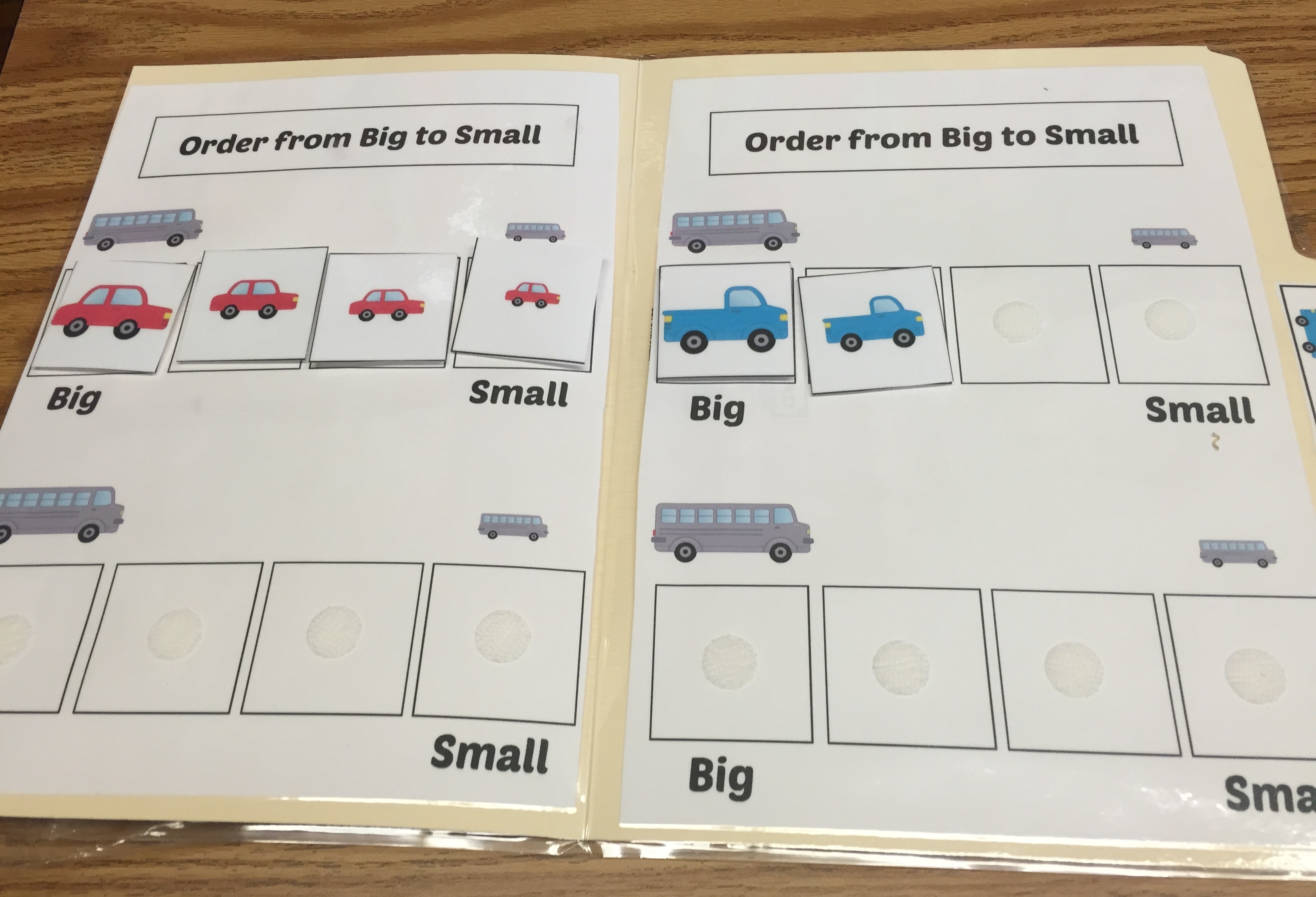 Vehicle File Folder Activities | The Elementary Helper